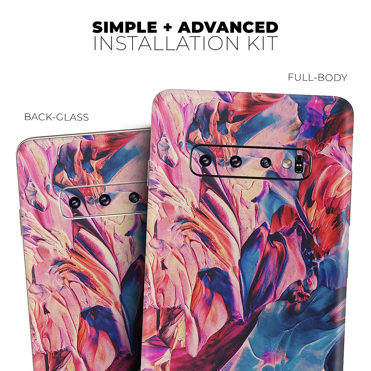 DesignSkinz Liquid Abstract Paint Remix V56 Protective Vinyl Decal Wrap Skin Cover Compatible with The Samsung Galaxy S20 (Screen Trim & Back Glass Skin)