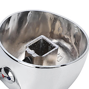 CYSFETENA Faucet Handle, Chrome Plating Zinc Alloy Long Tap Lever Handle Single Lever Faucet Lever Handle Ultra Wide Sink Faucet Handle Replacement for Bathroom Kitchen (35mm)