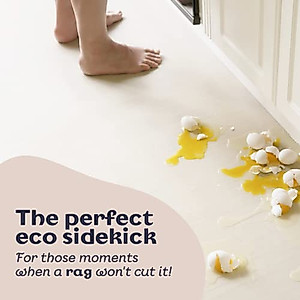 Betterway Bamboo Paper Towels - 6 Rolls, 2 Ply - Plastic Free, Disposable Kitchen Paper Towels - Select Size, Tree Free, Compostable, Strong & Absorbent - Sustainable Product w/Eco Friendly Packaging