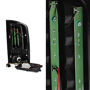 AKKON - For 03-06 Dodge Ram 1500 2500 3500 LED DRL Light Tube Black Tail Brake Light Lamp Assembly