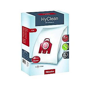 Qualtex Miele HyClean 3D FJM Type Microfiber Dust Bags for Miele Canister Vacuum Cleaners - 9917710