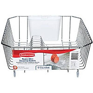 Rubbermaid 6008ARCHROM Chrome Twin Sink Dish Drainer