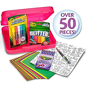 Crayola All That Glitters Art Case Coloring Set, Toys, Gift for Kids Age 5+