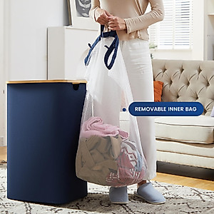 Laundry Basket with Lid, 110L Clothes Hamper for Laundry Basket, Laundry Hamper Organizer for Bedroom, Laundry Room, Dirty Clothing Hamper