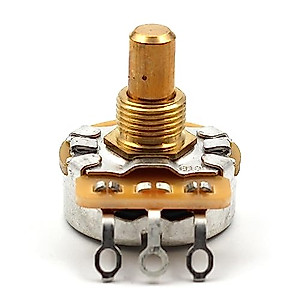CTS 250k Pots for Guitars, Basses, Solid Shaft, 450g, The Art of Tone 10% Audio taper guitar Potentiometers, 2x (Pair)