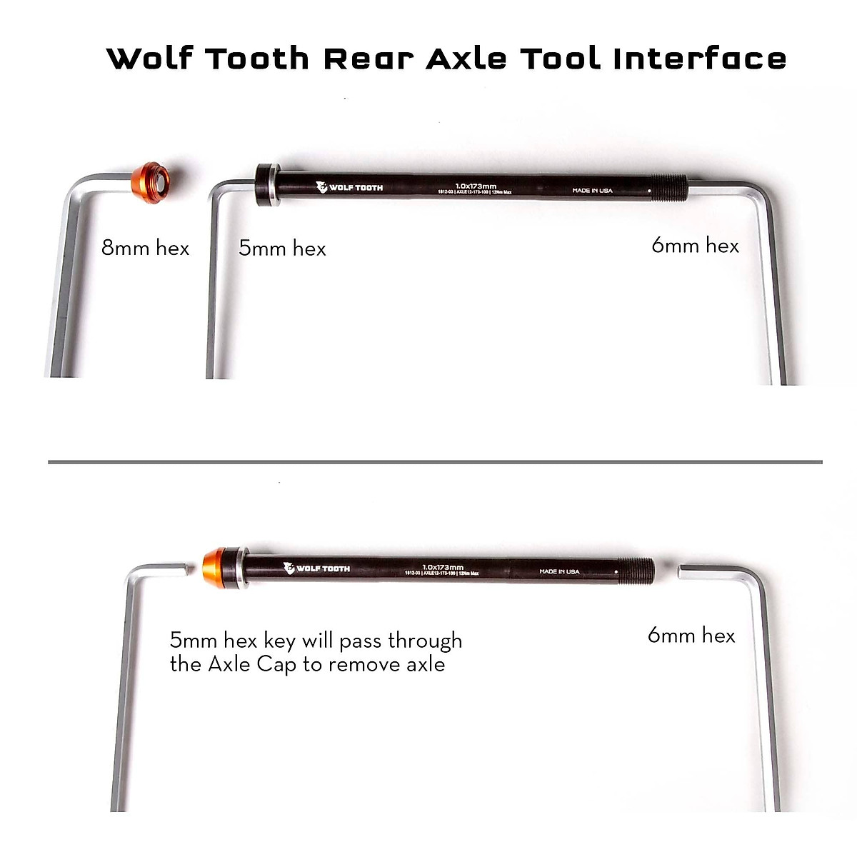 Wolf Axle Rear Thru Axles for Mountain Frames and Forks