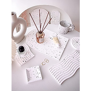 2 Set Tray Silicone Resin Mold Wave Shaped Epoxy Silicone Casting Molds for Cup Fruit Candy Vase Storage Holder Articles Ornaments,3D DIY Making Home Display Decor Crafts