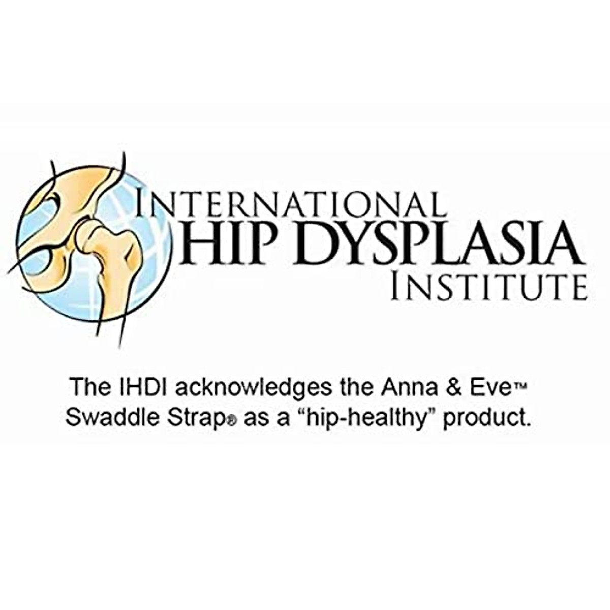 Anna & Eve - Baby Swaddle Strap, Adjustable Arms Only Wrap for Safe Sleeping - Large Size Fits Chest 16 to 20.5, Grey