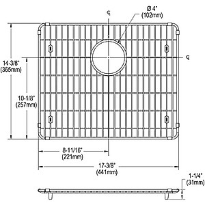 Elkay CTXBG1815 Crosstown Stainless Steel Bottom Grid