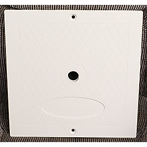 JSP Manufacturing 10 Inch Square Skimmer Deck Cover 10"x10" Lid Replacement for Hayward SPX1082E SP1082 (1, White)