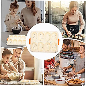 SOLUSTRE 1pc Color Baking Mold Cookie Cake Pan Pudding Kitchen Baking Tray French Bread Pan Silicone Baking Pan Baking Accessories Bread Loaf Pan Silicone Fondant Silicone Loaf Pan Candle