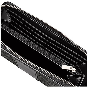 COACH(コーチ) Women PVC coated canvas Wallet, Sv/BlackSmokeBlack, One Size