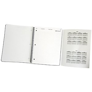 BookFactory Note Taking Notebook/Student Note Taker Carbonless Notebook, 50 Sets of 8 1/2" x 11" Pages - 100 Sheets Total - [Wire-O Bound] (LOG-050-7CW-D (NoteTaking))