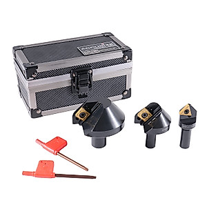 Accusize Industrial Tools, 1/4'', 1/2'' and 1-1/4'' 82 Degree Indexable Carbide Countersinks, 0046-0982