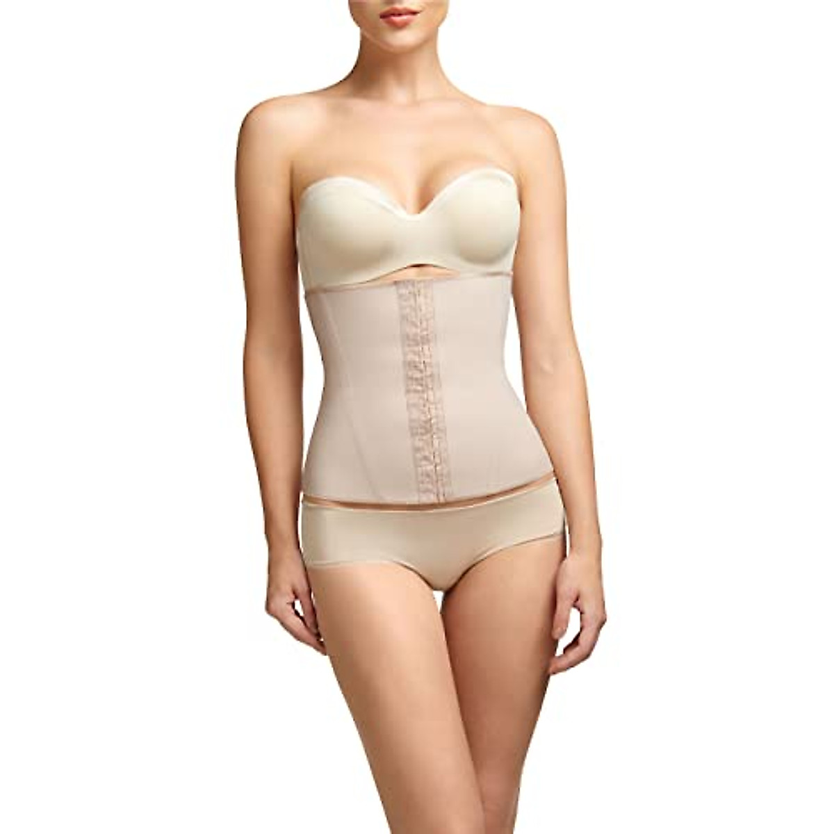 Squeem - Perfectly Curvy, Women's Firm Control Strapless Waist Cincher Beige