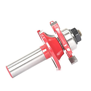 Sinoprotools 2Pcs Cabinet Door Rail and Stile Router Bits 1/2 Inch Shank, Round Over Rail and Stile Router Bit Set, Carbide-Tipped Milling Cutters for Professional Woodworking or DIY