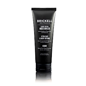Brickell Men's Element Defense SPF45 Moisturizer for Men, Natural & Organic, Zinc Oxide Mineral Sunscreen, Hydrates and Protects Skin Against UVA/UVB Rays, 8 Ounce, Unscented