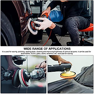 MAXMAN 15 pcs 6 Inch Buffing Pads Foam Polishing Pad Wax Buffer Polish Pads Includes Fiber Pad 5/8-11 Thread Backing Pads Polisher Drill Attachment for Car Detailing