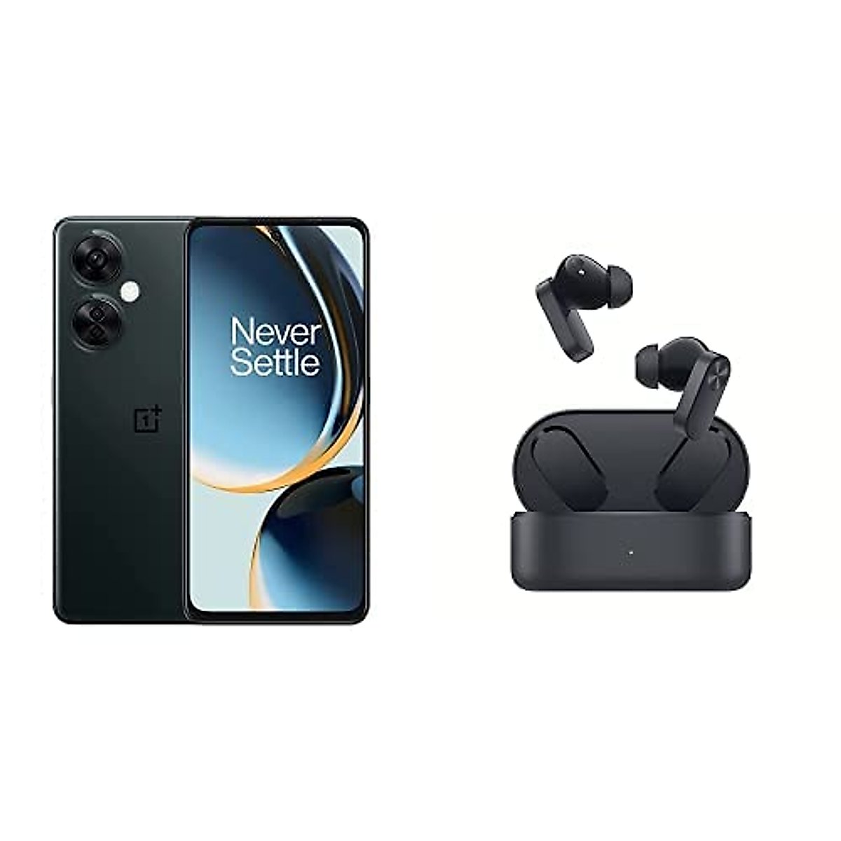 OnePlus Nord N30 5G + Nord Buds 2 Bundle (Thunder Gray): Dual-SIM, 6.7" Display, 8+128GB, 5000mAh, 50W Fast Charging, 108MP Camera & 25dB ANC Earbuds, 36hr Playback, 4-Mic, IP55