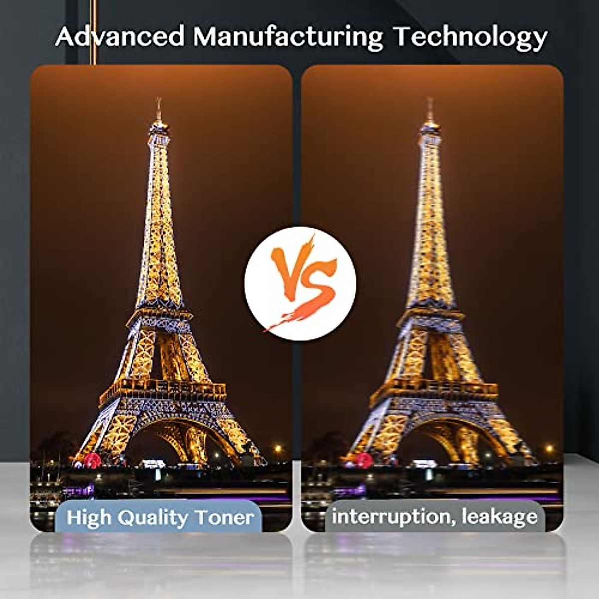 Vikua 206X Toner Cartridges 4 Pack High Yield No Chip, Compatible with Color Laserjet Pro M255dw M255nw MFP M282nw M283cdw M283fdn M283fdw Printers, Black Cyan Yellow Magenta, with Chip Tools