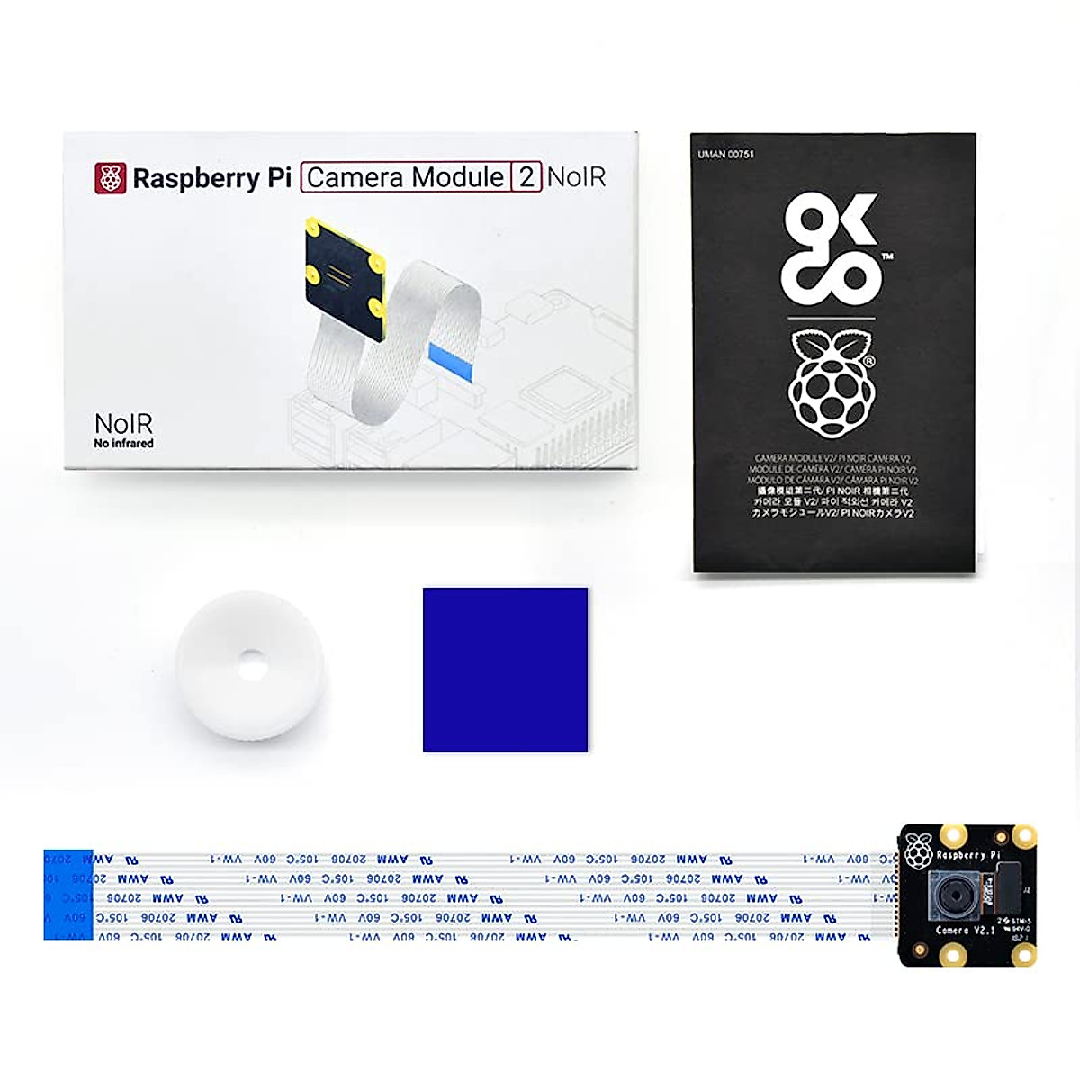 KEYESTUDIO Official Raspberry Pi Camera Module V2 Noir Support Night Vision for Raspberry Pi 4 4b 3b 3b+