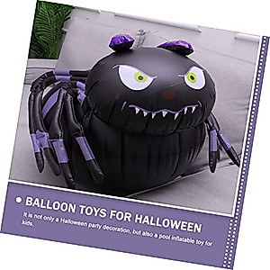 MUSISALY 3pcs Blow Favor Up Plaything PVC Creative Balloon Birthday Giant Spider Halloween Inflate Decorations Outdoor Garden Toys Toy Party Prop Inflatables Yard Home Holiday