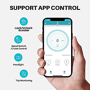 SmooSat MAX Folding Commuter Scooter for Adults, Electric, 500W Brushless Motor, Front Suspension, 30 Miles Real Range, Up to 18.6 MPH Speed, 10" Solid Tires, 264 lbs Max Load