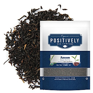 Organic Positively Tea Company, Assam TGFOP Black Tea, Loose Leaf, 16 Ounce