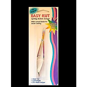 Tooltron Easykut Rainbow Spring Action Scissor, Silver