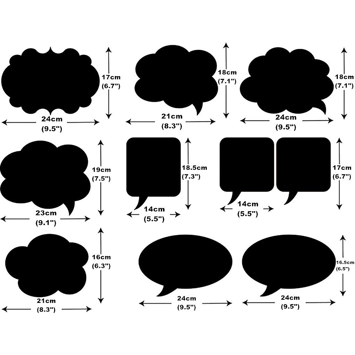 Photo Booth Props Kit,Writable Black Paper Card Board Photographing Props for Wedding Birthday Prom Party Favor(10pcs with Different Shapes)