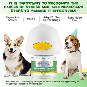 ALIVO Calming Diffuser for Dogs, Dog Calming Plug Diffuser - Dog Calming Pheromone Starter Kit Helps Ruduce Anxious, Anti-Stress & Comforts Dogs, Pet Supplies Relaxants & Anxiety Relief - 48ml