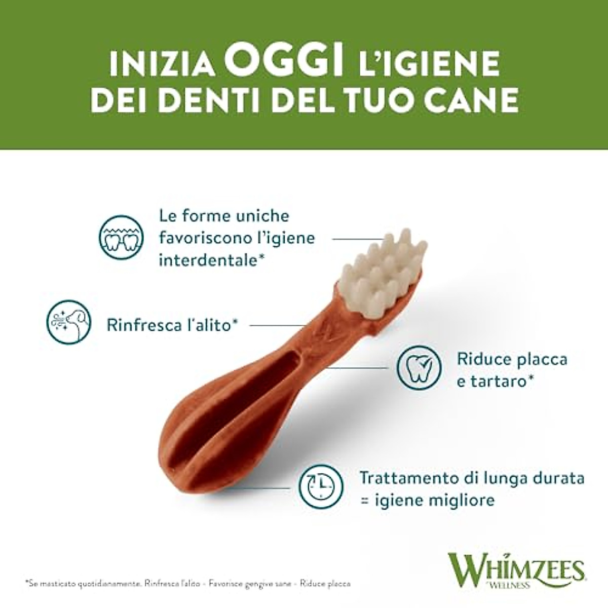 Whimzees Natural Dental Dog Chew Long lasting, Variety Box Mixed Shapes, Small, 56 Pieces