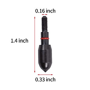 SOPOGER 12pcs Archery Bullet Points 100/125 Grain Field Points Arrow Screw-in Field Tips for Recurve Compound Bow Crossbow Hunting Shooting Practice (125 Grain)