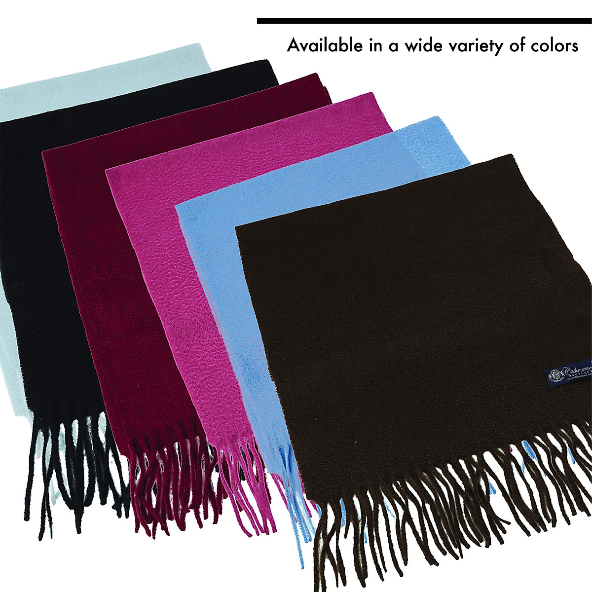 Cashmere Boutique Women Pashmina Scarf for Daily Wear, Wedding, Evening Party, and Winter Warm - 70% Cashmere and 30% Silk - Purple, 12" x 60"