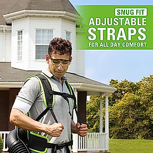 Greenworks 40V (165 MPH / 660 CFM / 75+ Compatible Tools) Cordless Brushless Backpack Leaf Blower, 8.0Ah Battery and Charger Included, Green