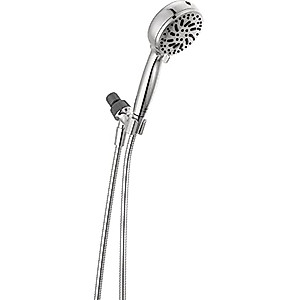 Delta Faucet ProClean Chrome Shower Head with Handheld, Showerhead with High Pressure Spray, Handheld Shower Head, 6 Spray Settings, Chrome 75740