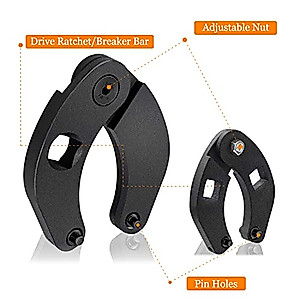 IVARKEY 1266 & 7463 Adjustable Gland Nut Wrench Set for Hydraulic Cylinders Universal (Set of 2)