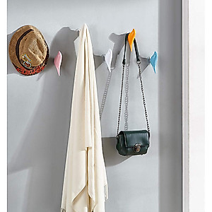 DesignSter Resin Bird Coat Hooks - Premium Creative Wall Mounted Birds Decorative Art Decor Hat Towel Bag Hanger Gift for Home,Living Room, Bedroom, Shop, Set of 5