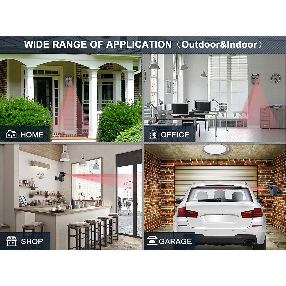 Driveway Alarm- 1/2 Mile Long Range Wireless Driveway Alarm Outdoor Weather Resistant Motion Sensor&Detector-DIY Security Alert-Monitor&Protect Outdoor/Indoor Property - 1 Receiver and 2 Sensors