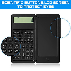 2 Pcs Scientific Calculators with Erasable Writing Tablet 10 Digits Office Desk Calculators Engineering Calculator Function Calculator Desk Math Calculator for Students Teacher Business