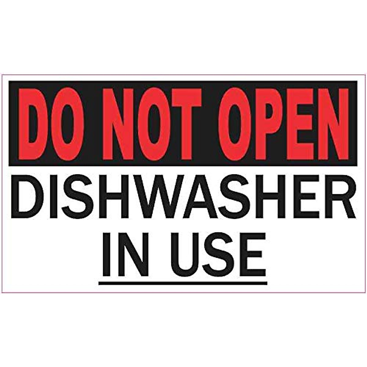 StickerTalk Dishwasher in Use Magnet, 5 inches by 3 inches