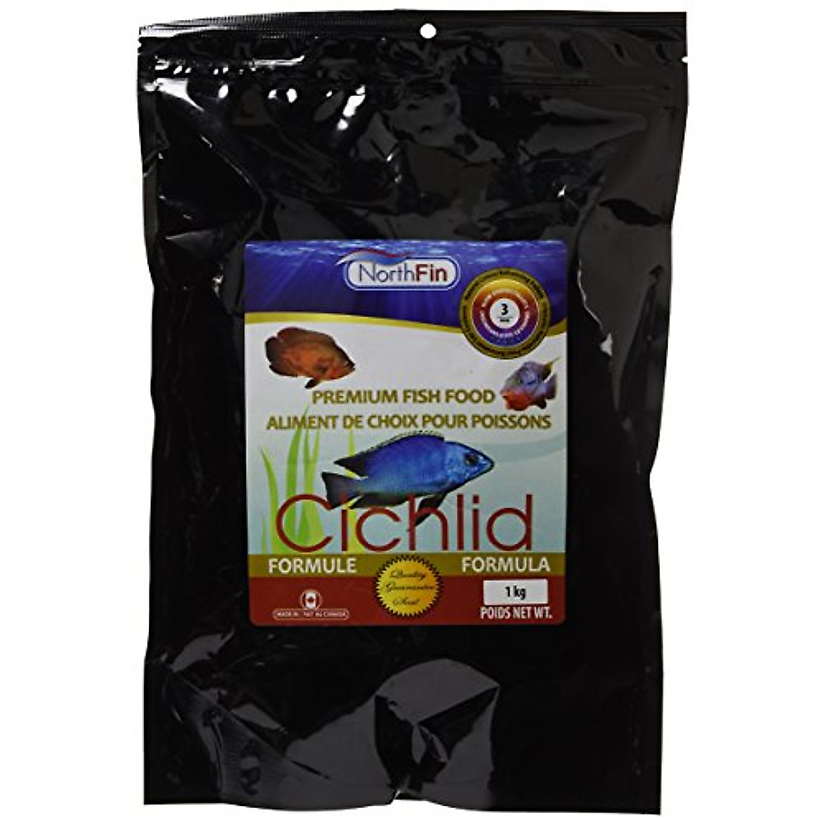 Northfin Premium Cichlid Fish Food - Nutrient-Rich, Color-Enhancing, Slow-Sinking Pellets for Vibrant, Healthy Aquarium Fish - 100g/250g/500g/1kg/2.5kg