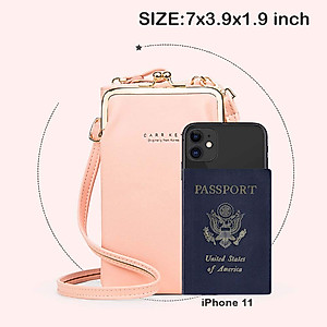 Womens Crossbody Bag Cellphone Shoulder Purse Wallet Clutch Handbag Travel Fashion Leather Phone Case Pocket Holster Messenger Pouch for iPhone 11 pro 8 Plus Xs Max X Xr 7/6 Plus Samsung S10+ (Black)