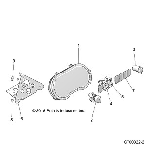 Polaris RZR AWD Switch, Sealed, Genuine OEM Part 4015034, Qty 1