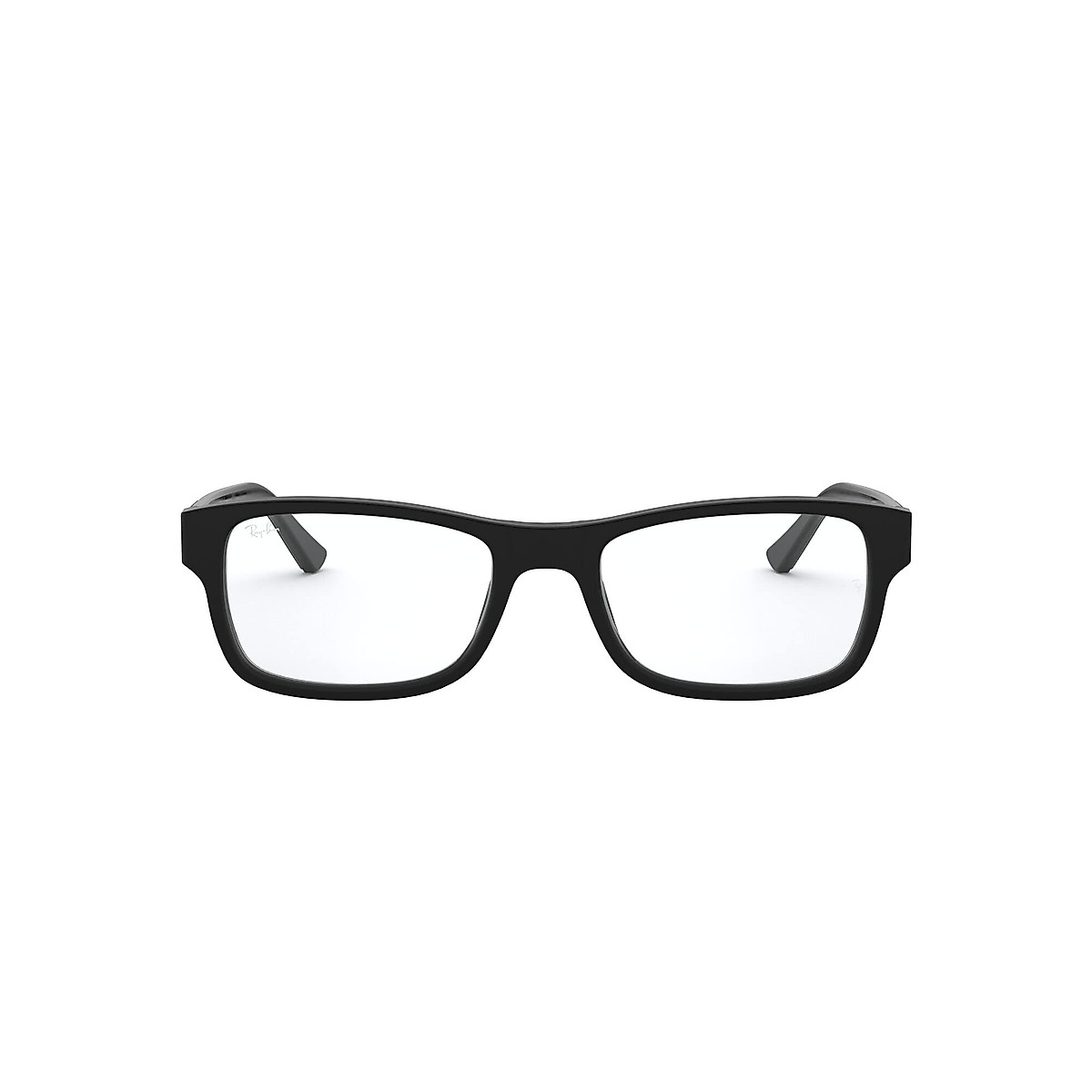 Ray-Ban RX5268 Rectangular Prescription Eyeglass Frames, Matte Black/Demo Lens, 55 mm