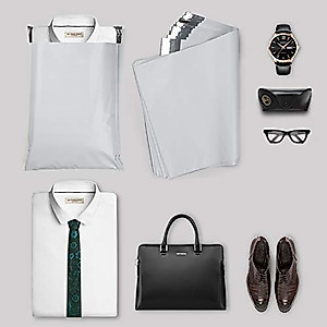 100 Pack Poly Mailers 10x13, White Self Sealing Shipping Bags, 2.5 Mil Thick Durable Mailing Envelopes, Packing Bag for Small Business