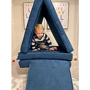 Figgy Modular Play Couch for Kids – Waterproof & Oeko-TEX Certified | Made in USA with Hook and Loop Connectors | Montessori Toy Sofa & Indoor Climbing Playset | Sensory Toy