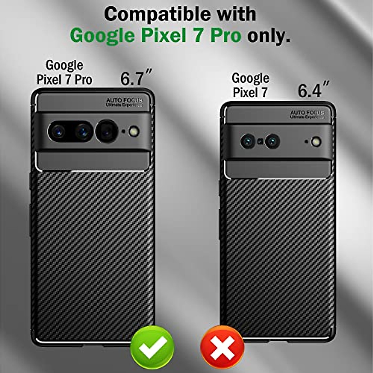 Aukvite for Google Pixel 7 Pro Case, Google Pixel 7 Pro Phone Case Soft TPU Case, Shockproof Anti-Fingerprint Phone Case for Pixel 7 Pro 2022 Anti Scratch Flexible Drop Protection Cover (Black)