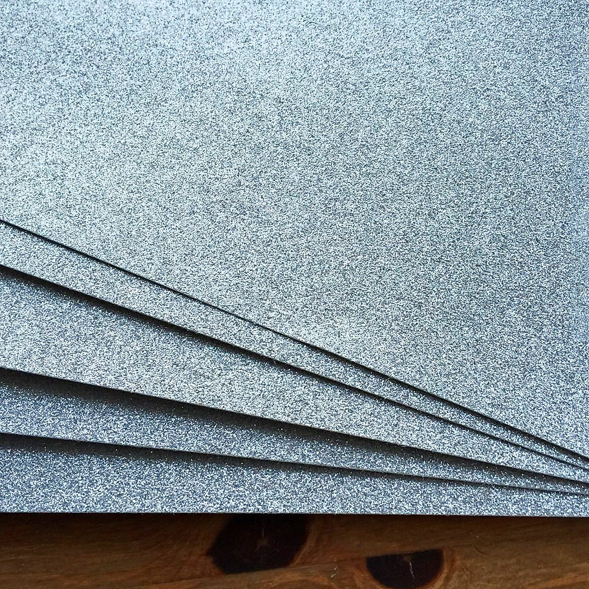 Glitter Cardstock, Misscrafts 10 Sheets 12" x 8" Sparkling Glitter Cardstock 250gms Scrapbooking Craft Paper for Cardmaker DIY Christmas Wedding Birthday Decoration Craft (Silver)