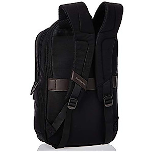 Samsonite Kombi Business Backpack, Black/Brown, 16.25 x 10.5 x 5-Inch